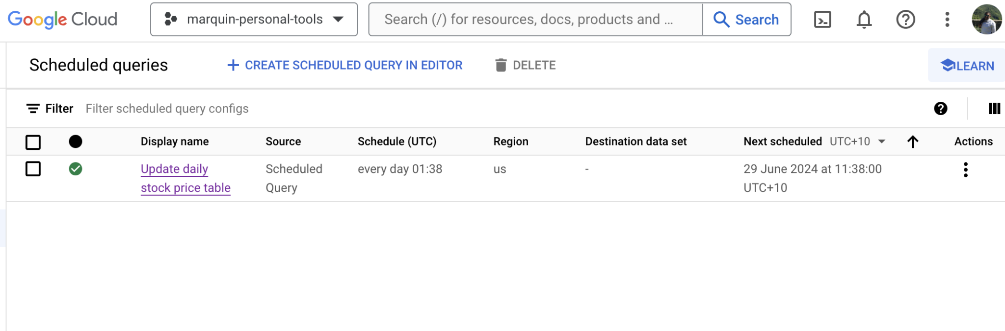 Running SQL Queries on a schedule in BigQuery | Part 1: Scheduled ...