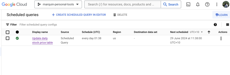 Running Sql Queries On A Schedule In Bigquery Part 1 Scheduled 6717