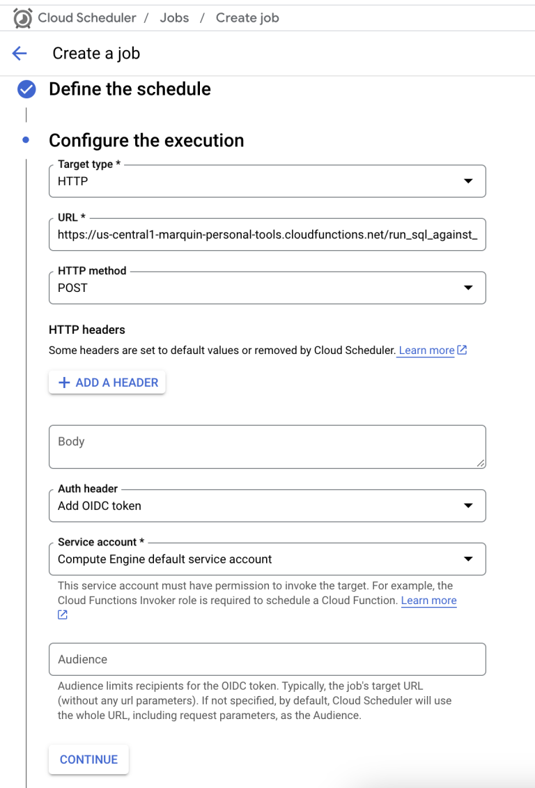 Running Sql Queries On A Schedule In Bigquery Part 2b Cloud Functions Marquinsmith 