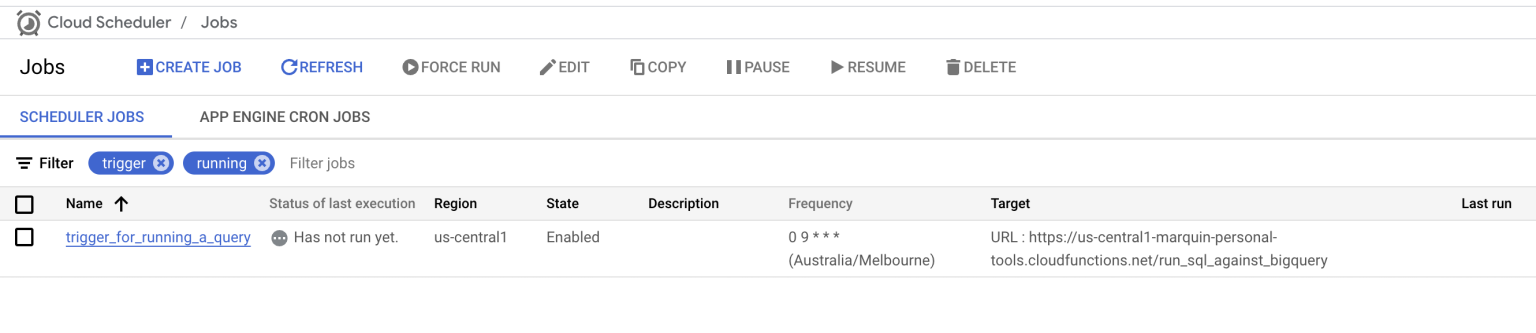 Running SQL Queries on a schedule in BigQuery | Part 2b: Cloud Functions | MarquinSmith